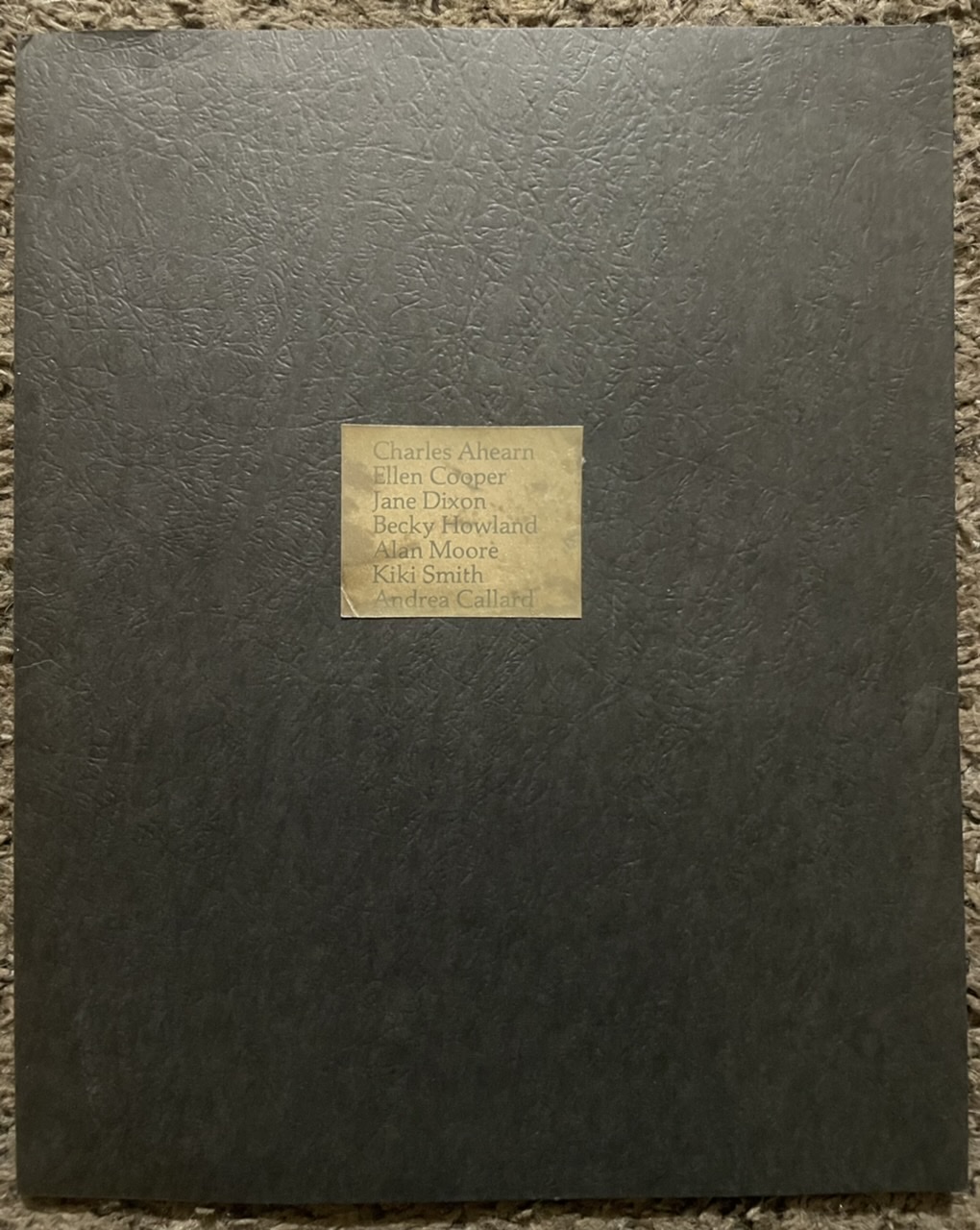 Charles Ahearn, Ellen Cooper, Jane Dixon, Becky Howland, Alan Moore ...